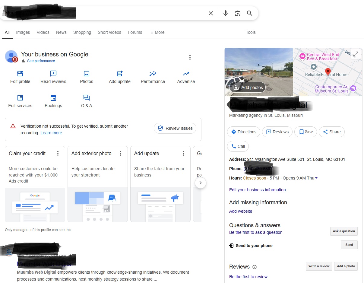 Google My Business Optimization | Muumba Web Digital